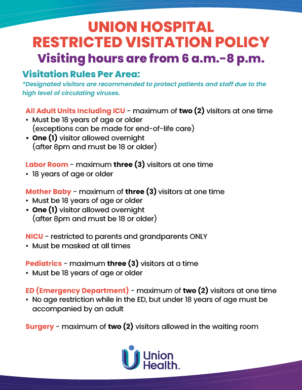 EFFECTIVE JAN. 2 - Temporary Visitation Restrictions to be Enacted at ...
